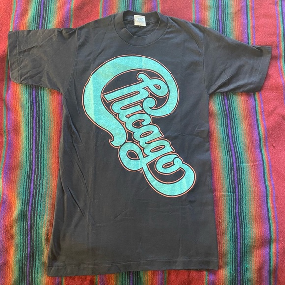 Signal | Tops | Vintage Chicago Tour 8687 Roadie Band Tee Shirt ...